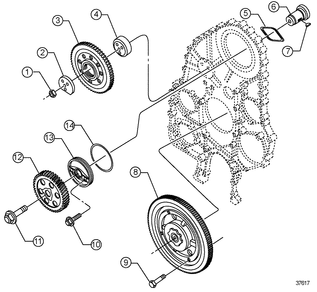 DETROIT SERIES 50 Camshaft and Gear Train #848 - Grace Diesel Shop ...